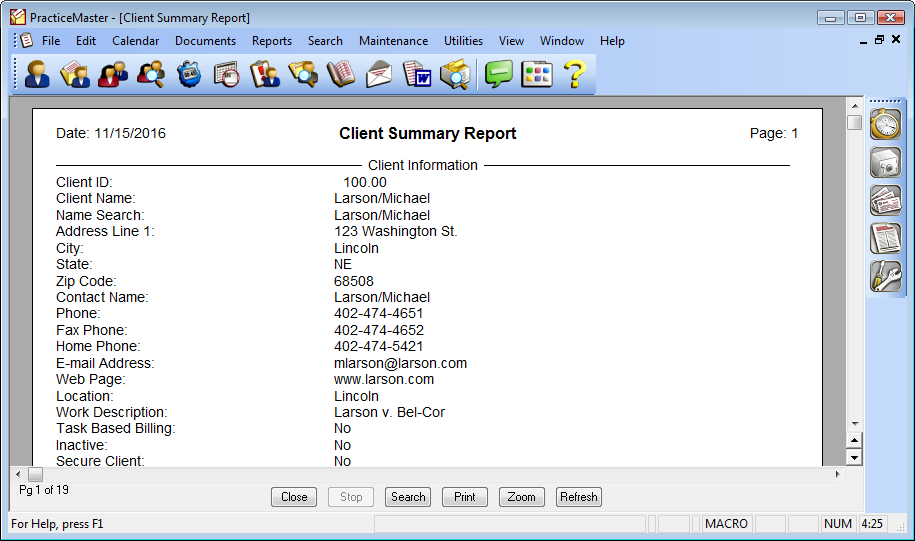 PracticeMaster | Features