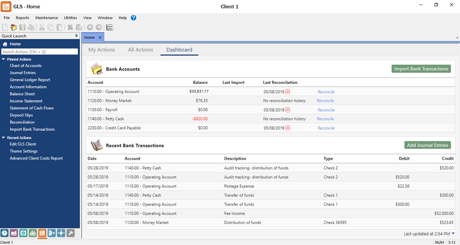 Tabs3 General Ledger | Legal Accounting Software for Law Firms
