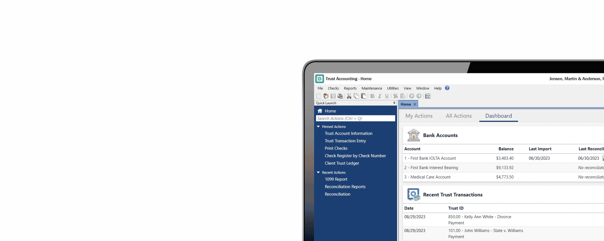 Legal Trust Accounting Software for Law Firms | Tabs3